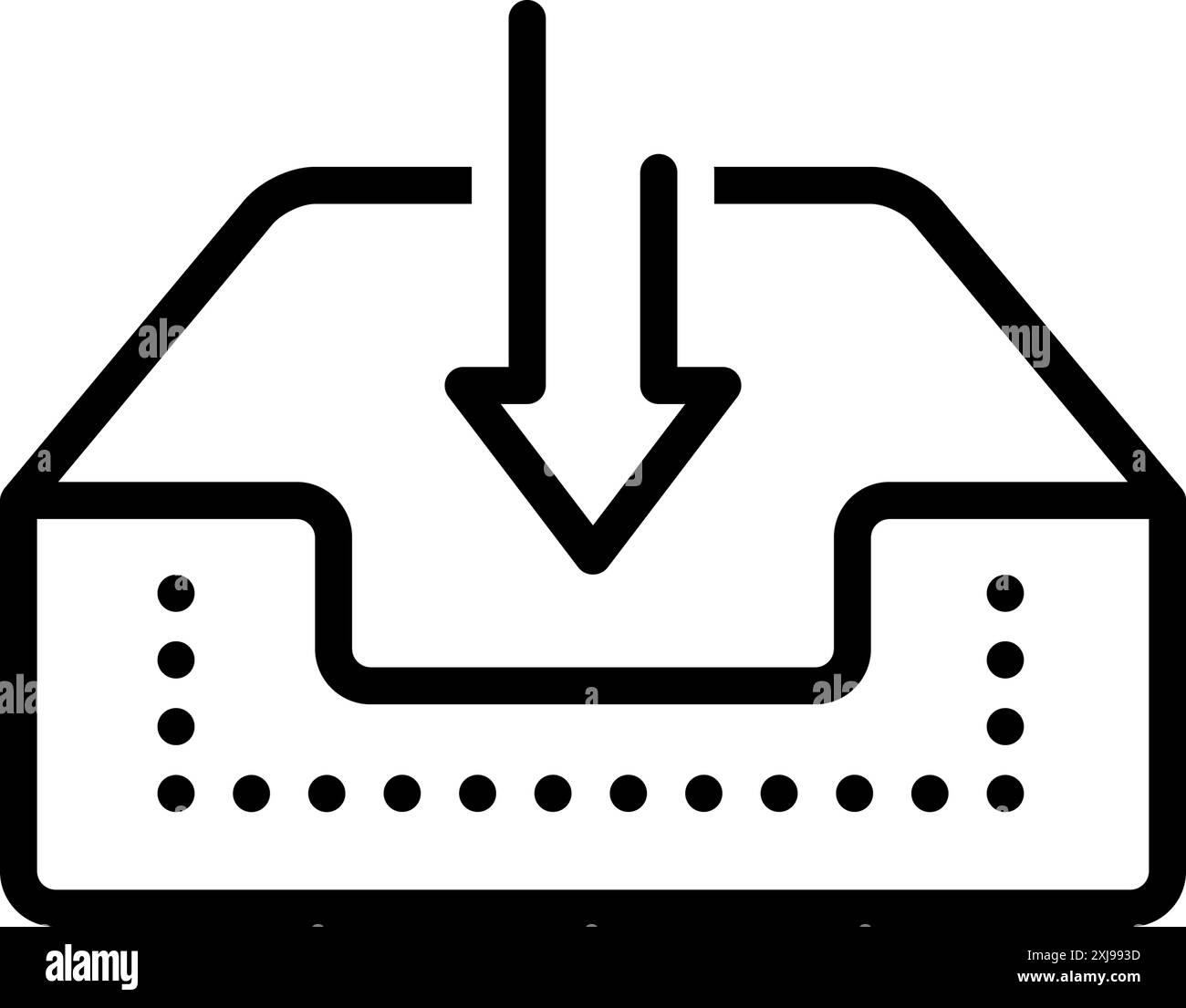 Icon for inbox,arrow Stock Vector Image & Art - Alamy