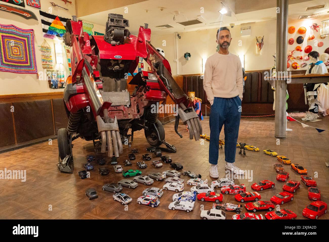 Croydon, London, UK. July 17th, 2024. Artist Hetain Patel pictured with ...