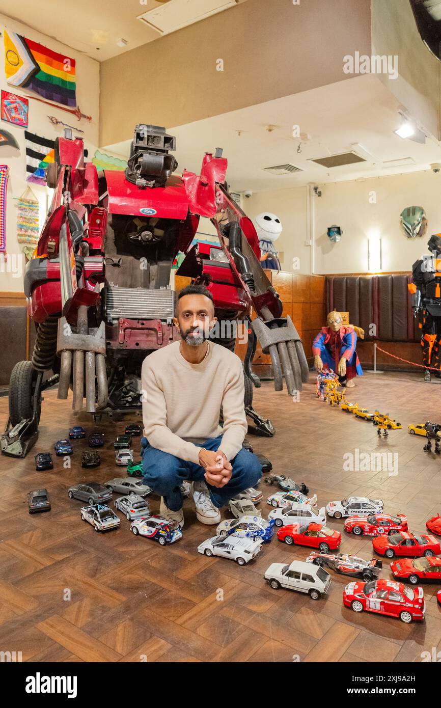Croydon, London, UK. July 17th, 2024. Artist Hetain Patel pictured with ...