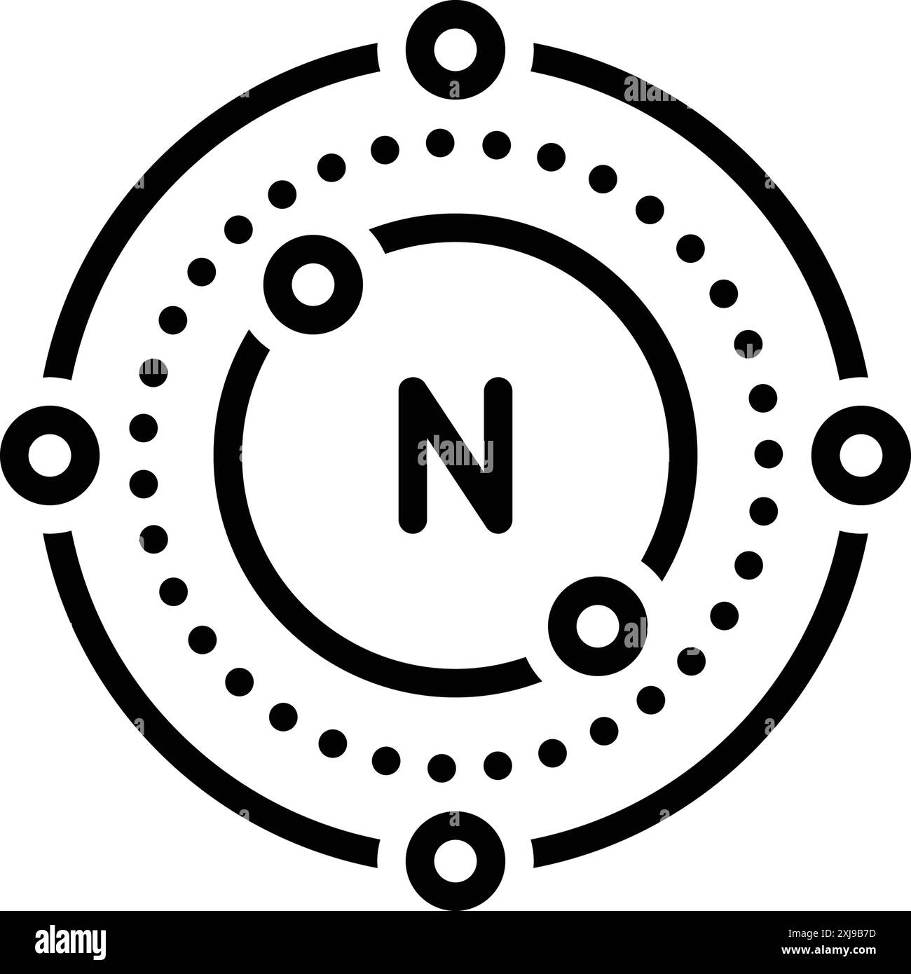 Nitrogen symbol Stock Vector Images - Alamy