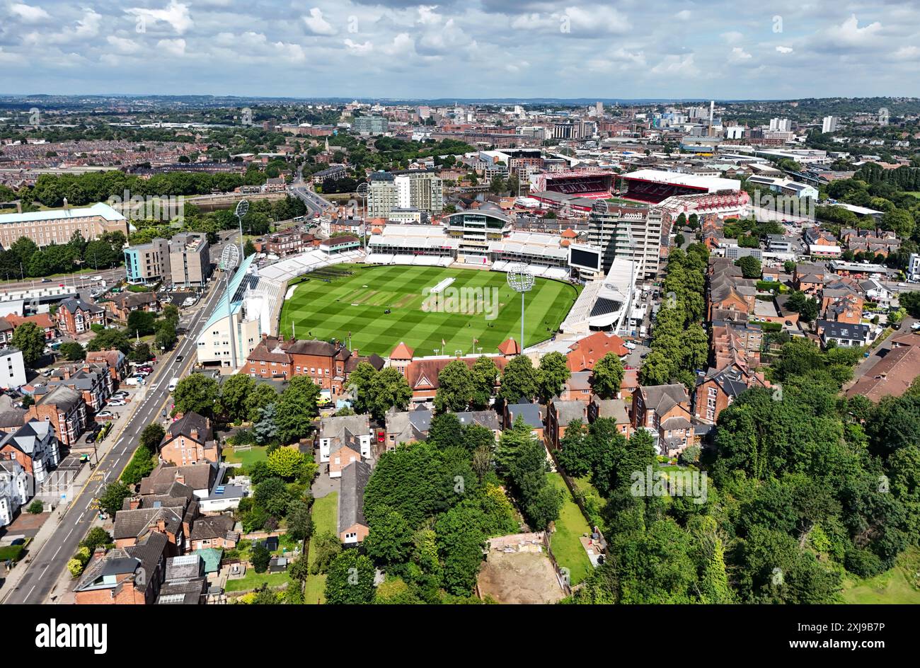 Nottingham forest and notts county drone hi-res stock photography and ...