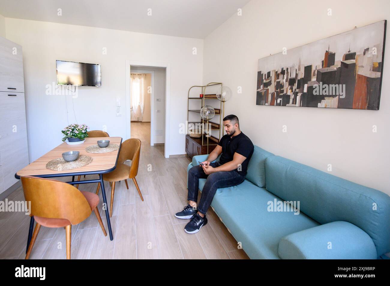 Milano, Milano. 17th July, 2024. Inaugurazione Condominio sociale ...