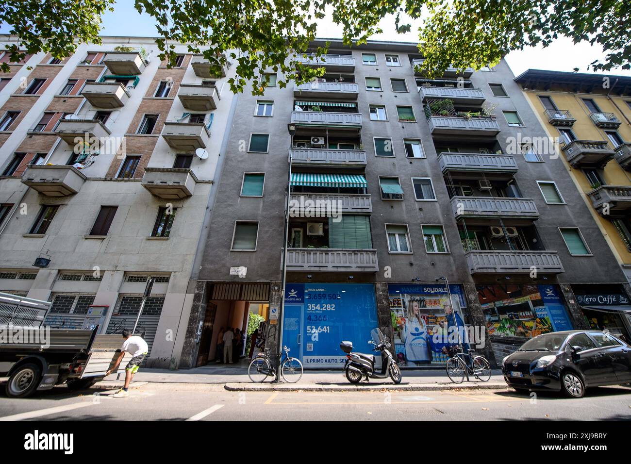 Milano, Milano. 17th July, 2024. Inaugurazione Condominio sociale ...