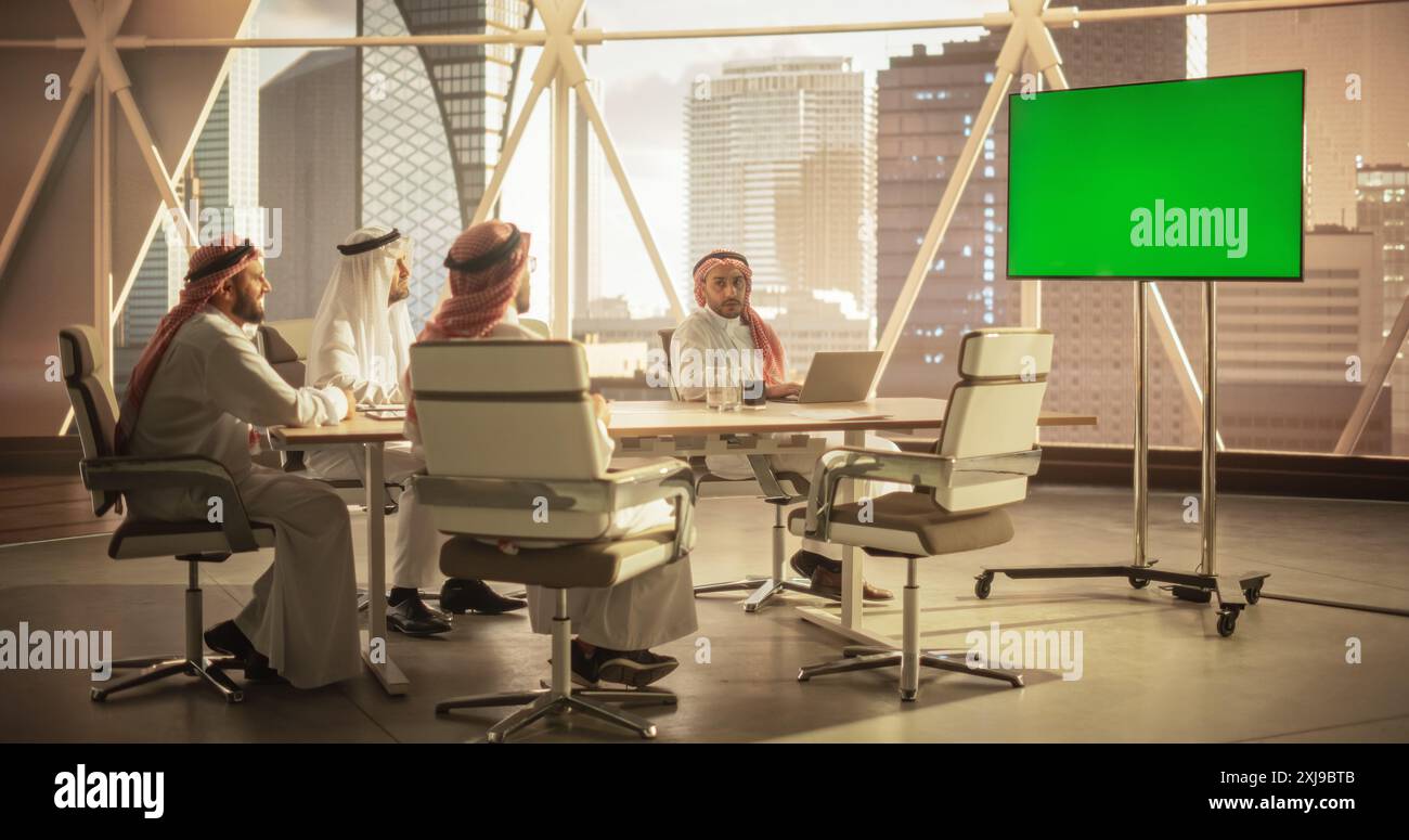 Manager having call green screen hi-res stock photography and images ...