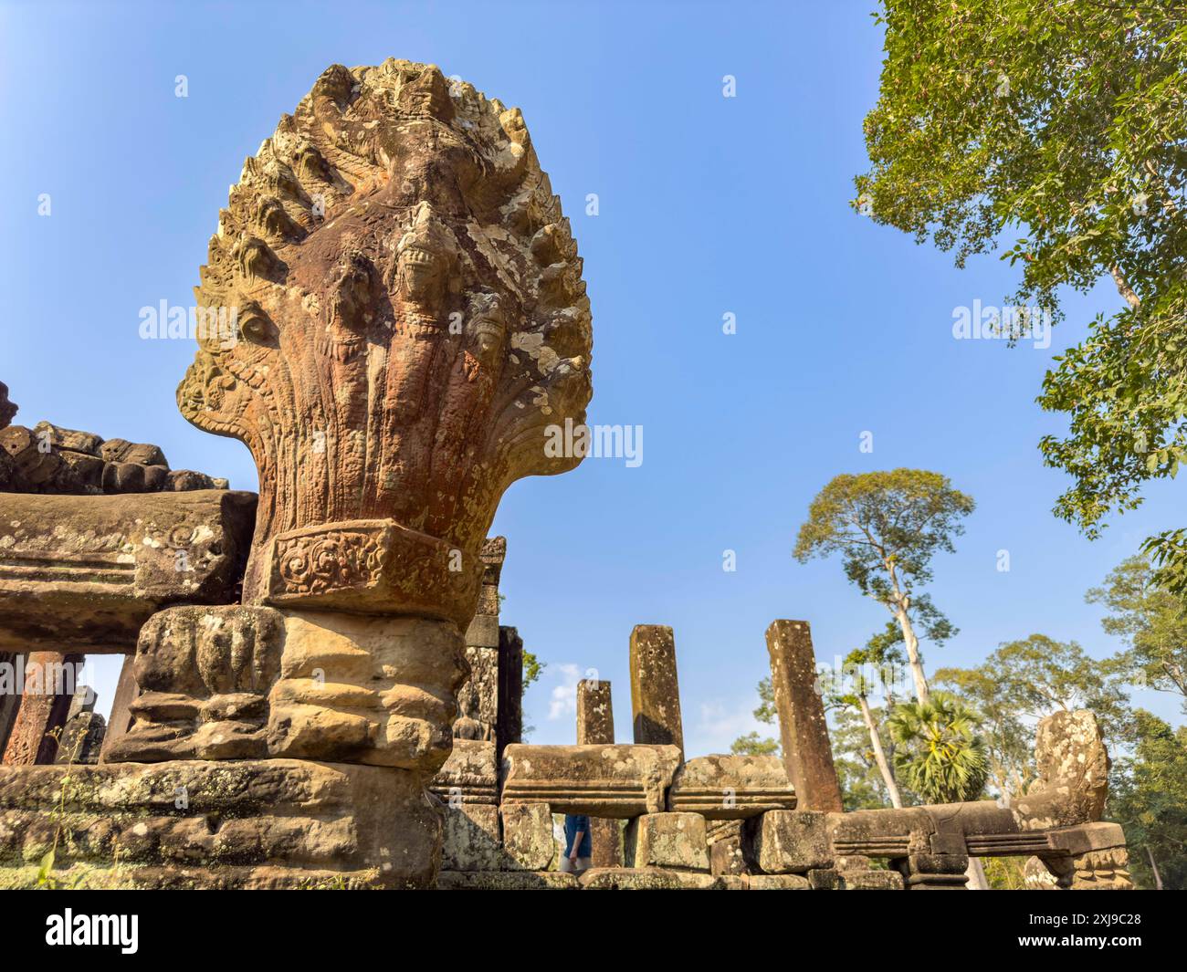 Bayon, the late 12th century state temple of king Jayavarman VII ...