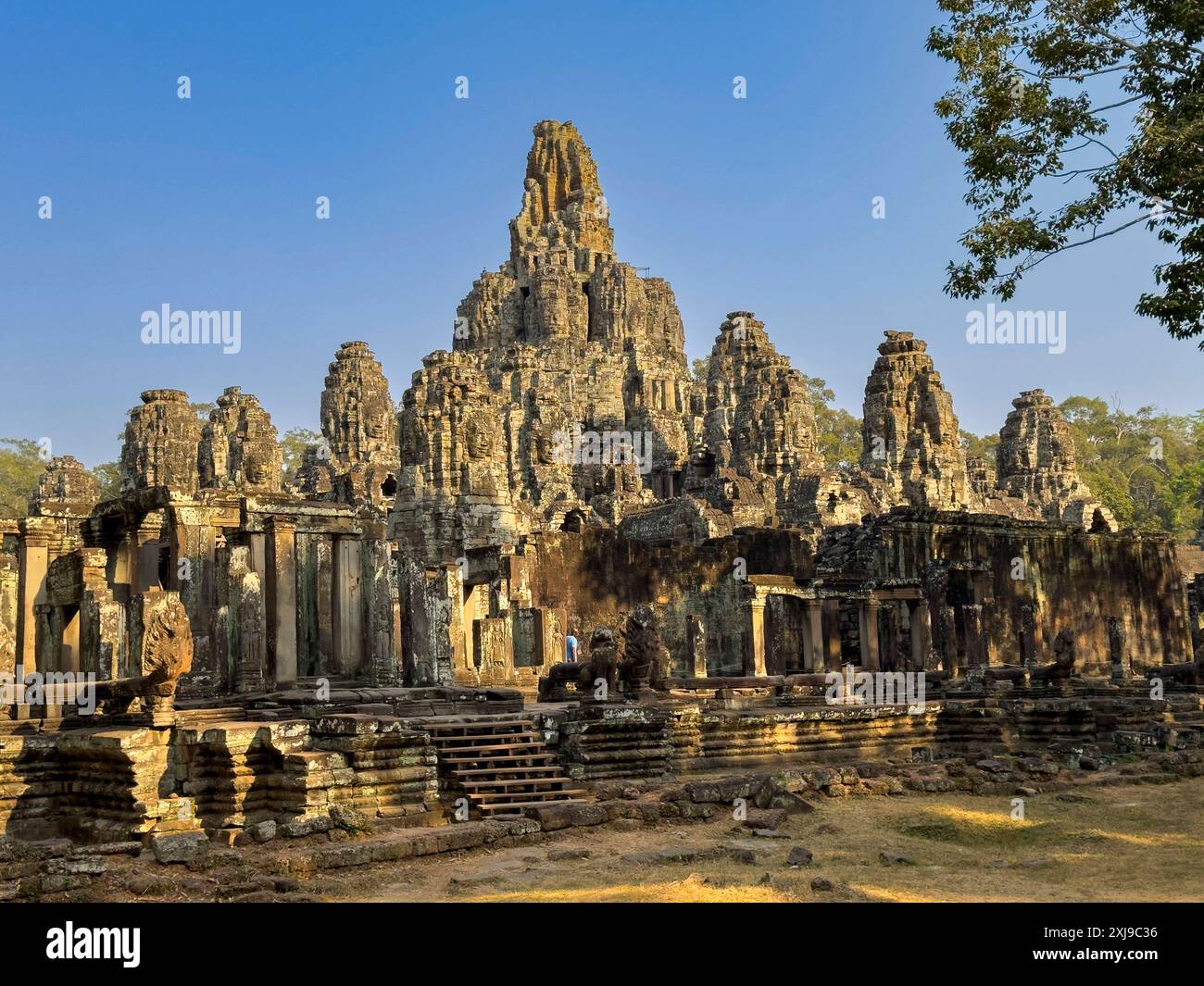 Bayon, the late 12th century state temple of king Jayavarman VII ...