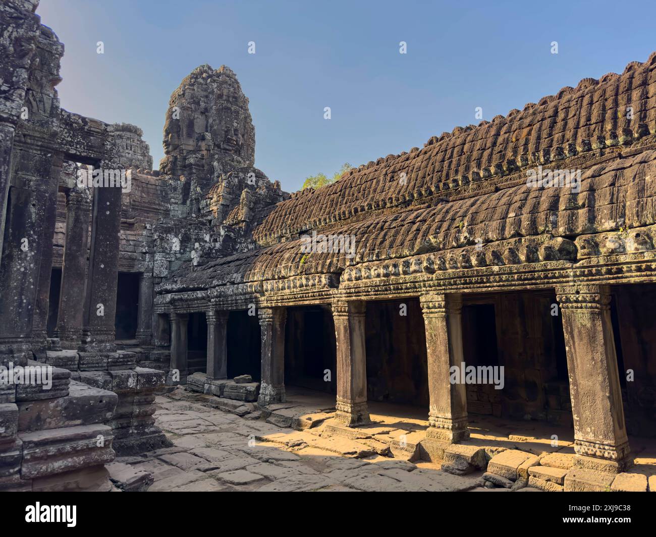 Bayon, the late 12th century state temple of king Jayavarman VII ...