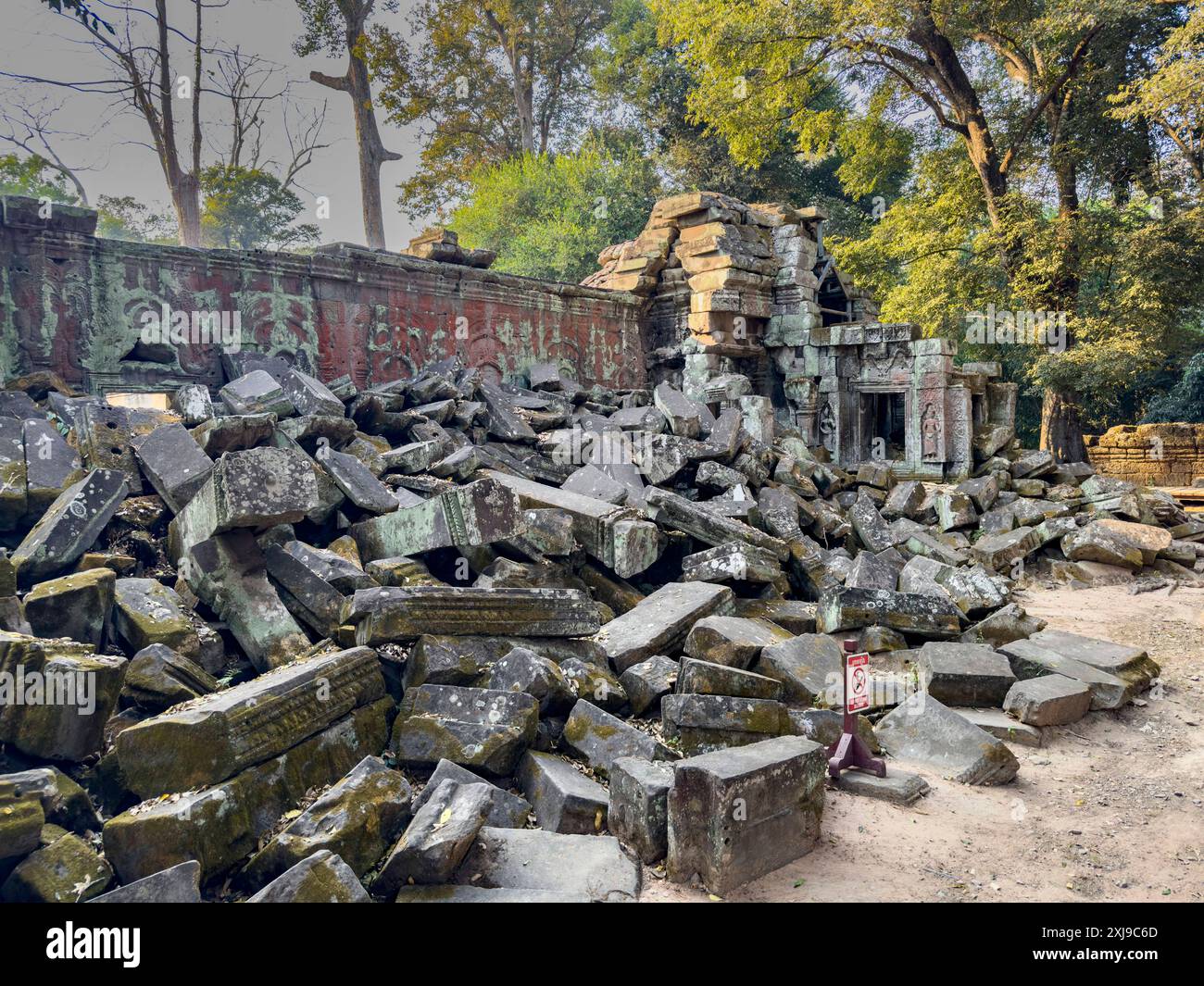 Ta Prohm Temple, a Mahayana Buddhist monastery built in the late 12th ...