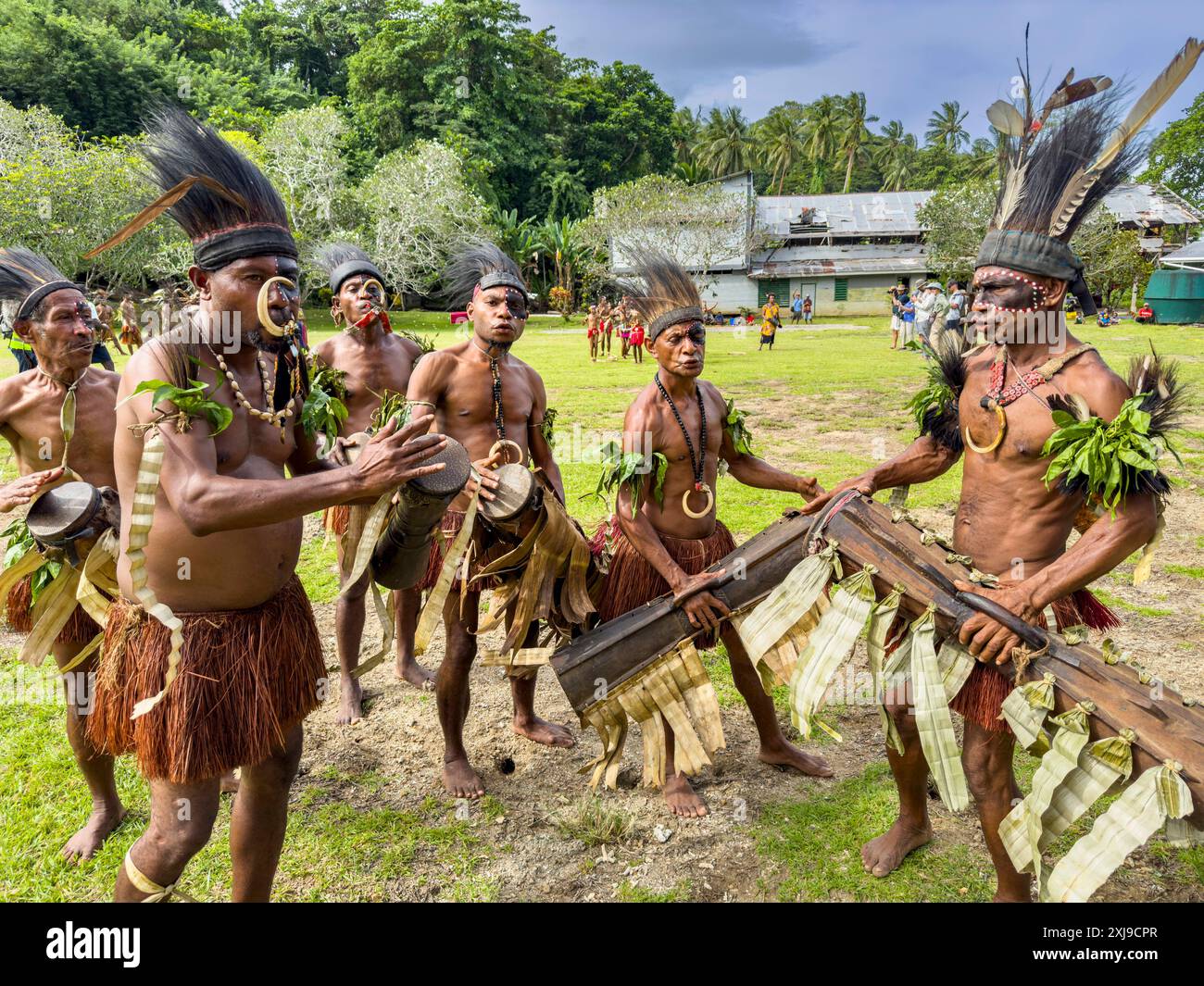 Six different groups of native warriors, drummers, and dancers perform ...