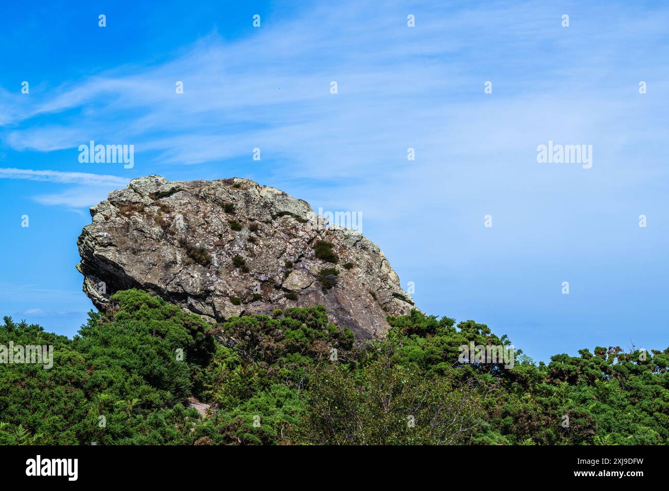 Agglestone Rock, Devil's Anvil, Studland, Dorset, England Stock Photo ...