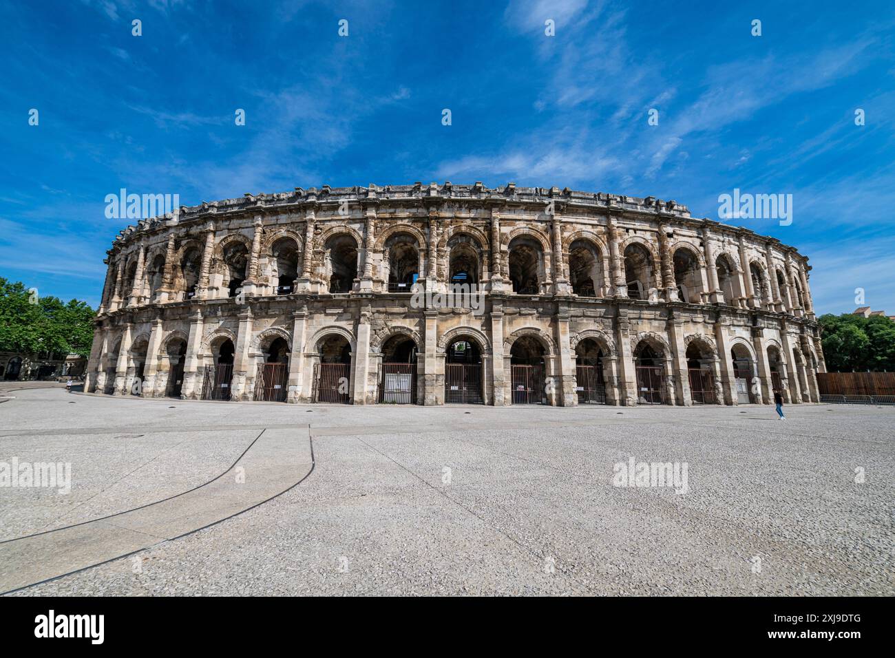 Roman amphitheatre, Nimes, Gard, Occitania, France, Europe Copyright ...
