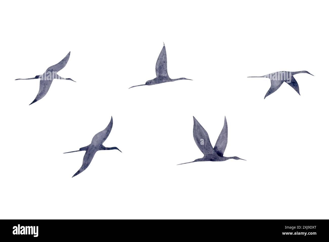 Flock Of Birds Watercolor Tattoo