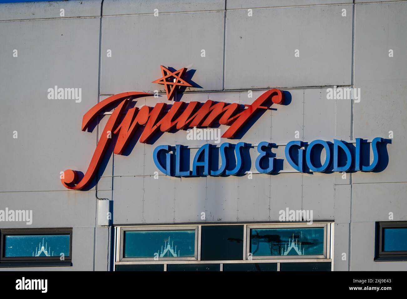 Gothenburg, Sweden - January 06 2024: Triump Glass och Godis logo on ...