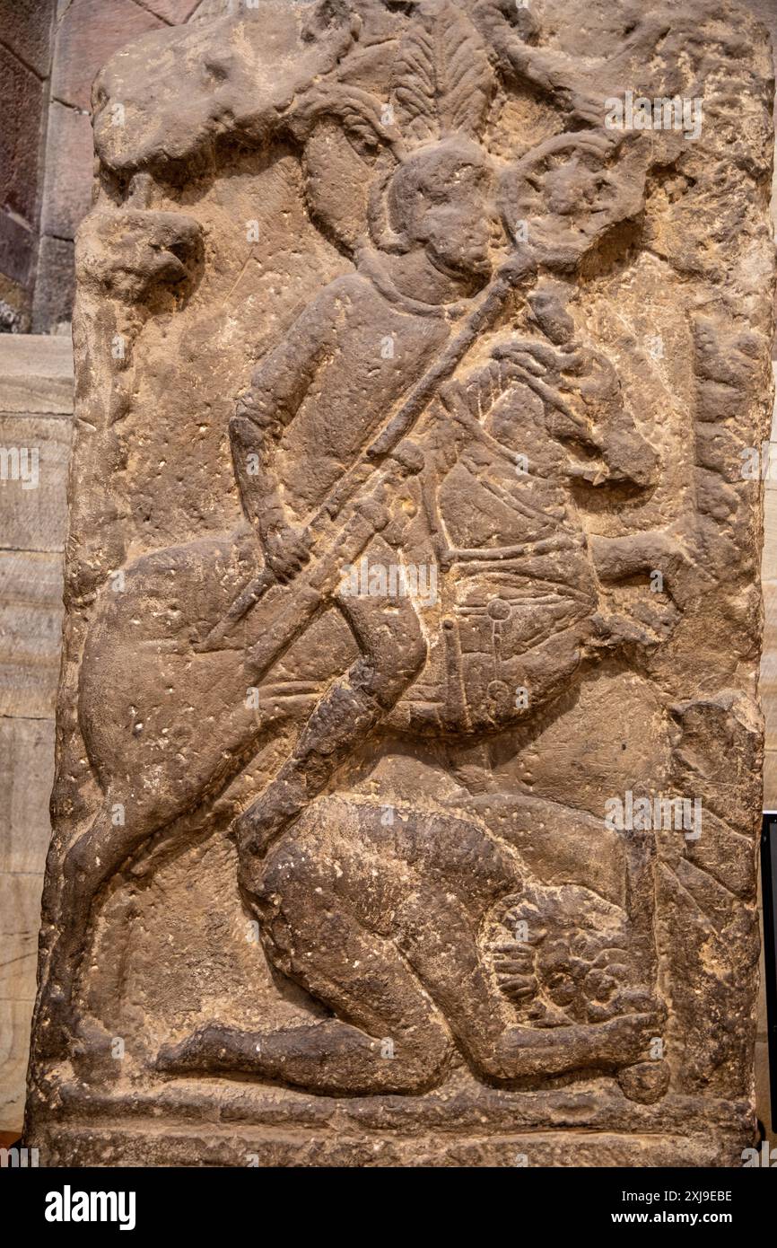 The grave marker of a Roman soldier, 25 year old Flavinus standard ...