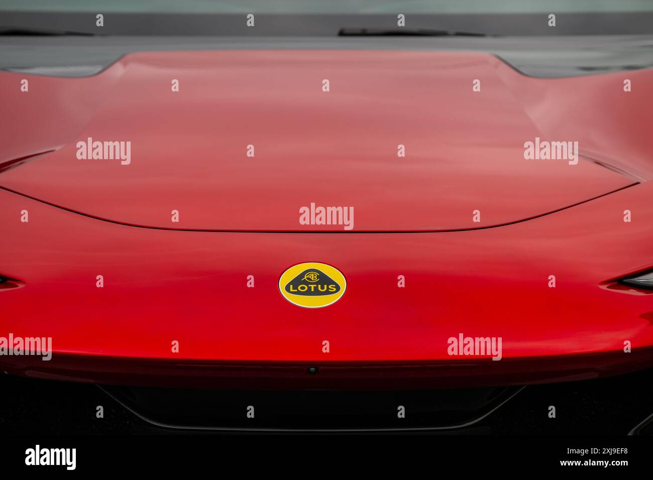 Gothenburg, Sweden - March 01 2024: Red 2024 Lotus Eletre electric SUV ...