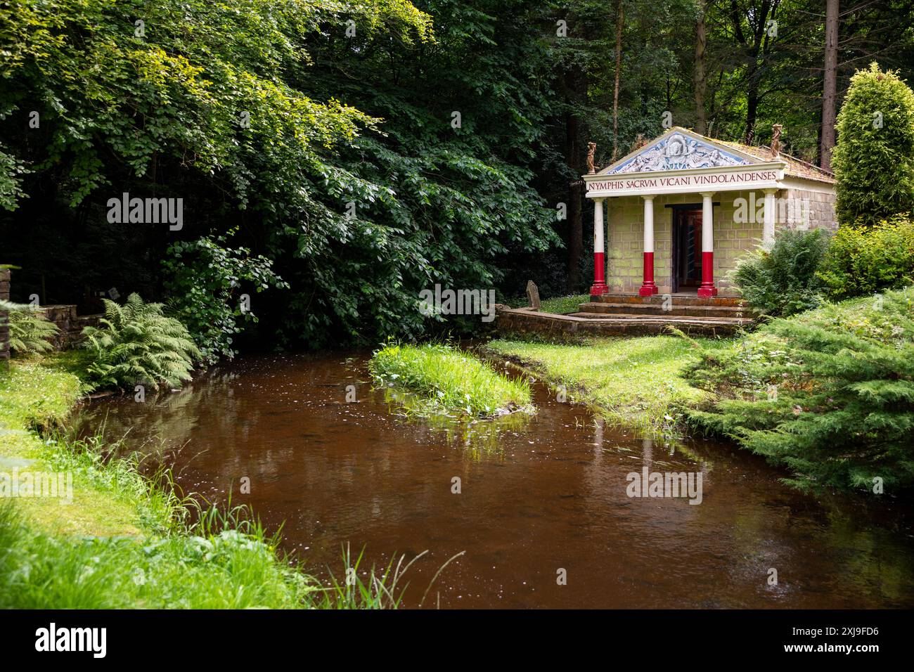 Roman Temple reconstructed at Vindolanda a Roman auxiliary fort just ...