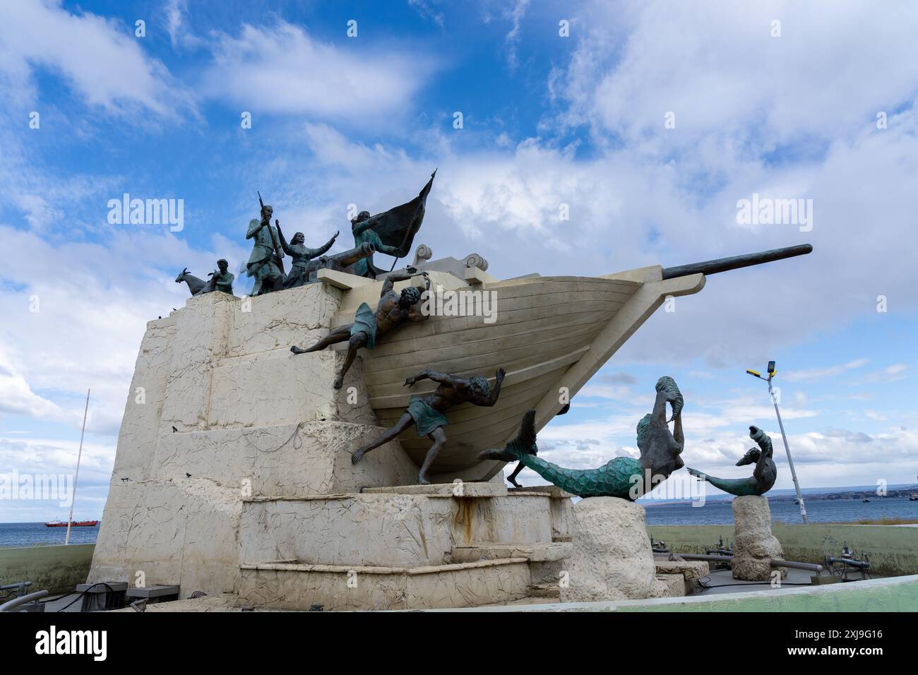 Punta Arenas, Chile - January 30, 2023: Monument to the Crew of the ...