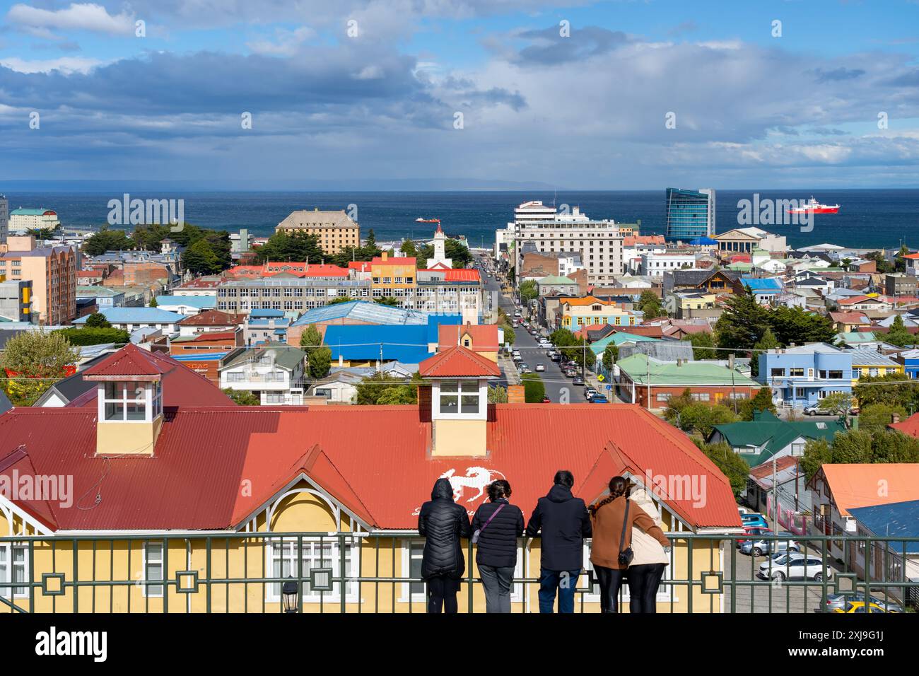 People visiting Punta Arenas, Chile Stock Photo - Alamy