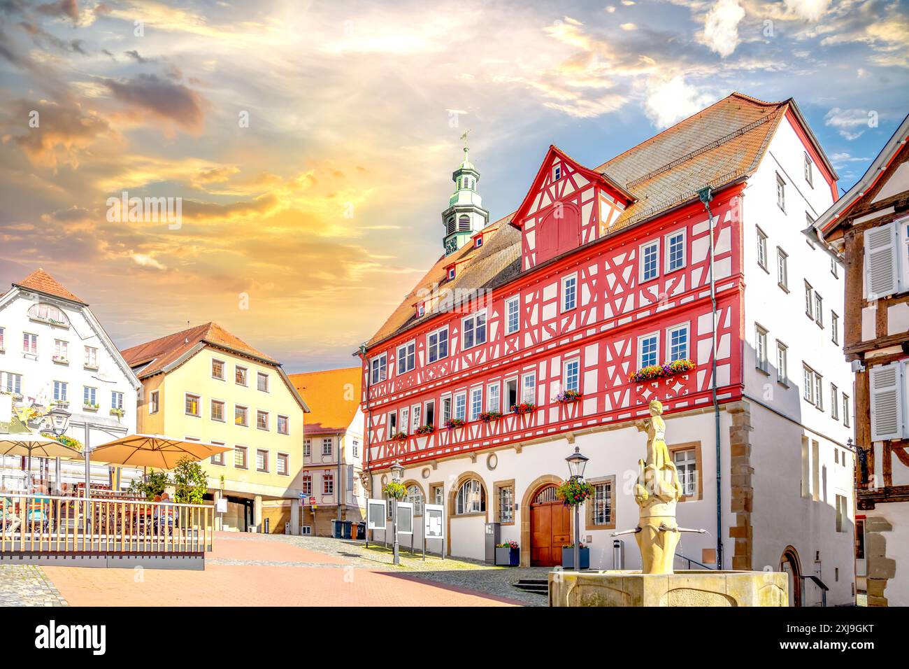 Old city of Backnang, Germany Stock Photo - Alamy
