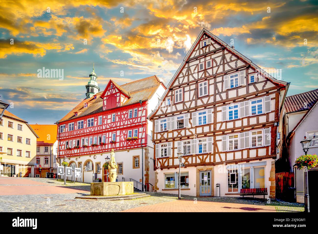 Old city of Backnang, Germany Stock Photo - Alamy