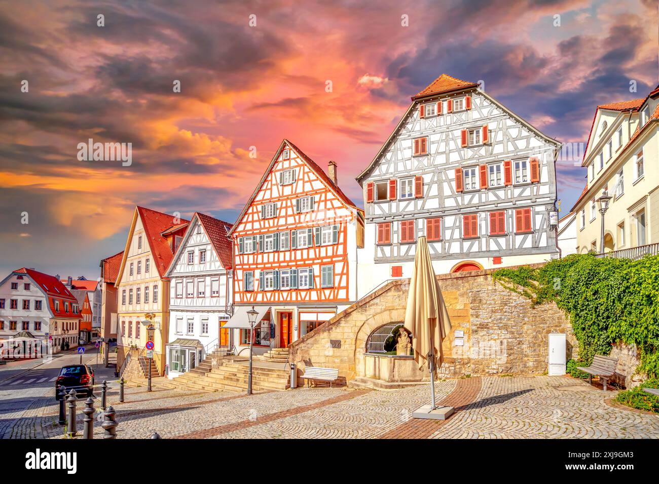 Old city of Backnang, Germany Stock Photo - Alamy