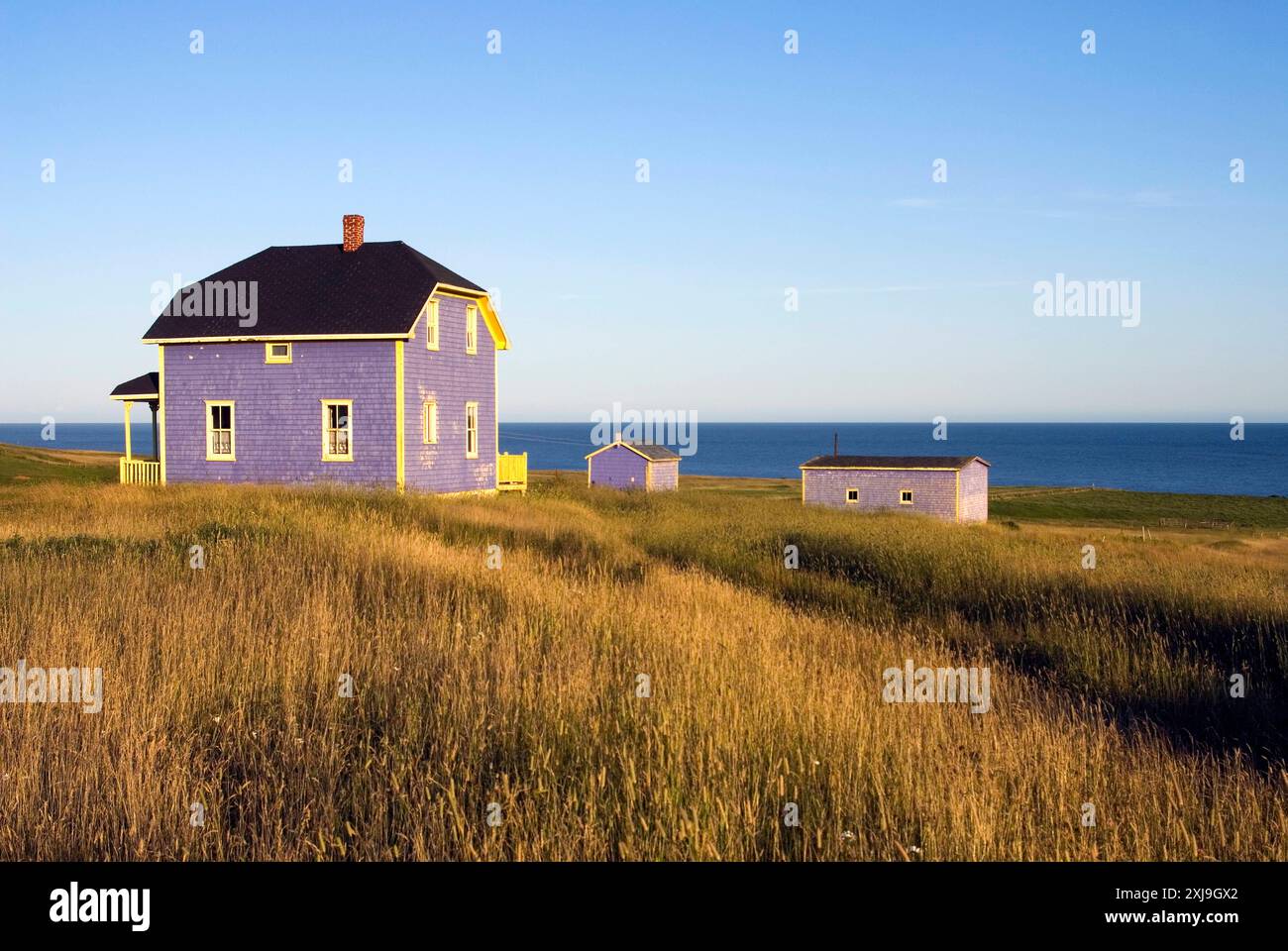 Wooden House Of Cap Aux Meules Island Magdalen Islands Gulf Of Saint