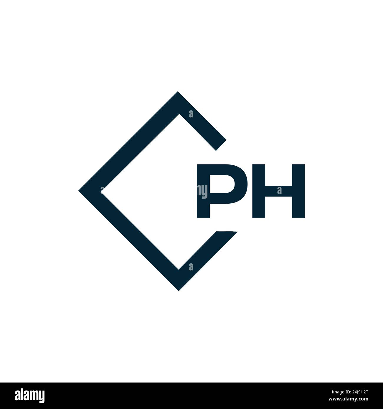 PH logo. P H design. White PH letter. PH, P H letter logo design. P H ...