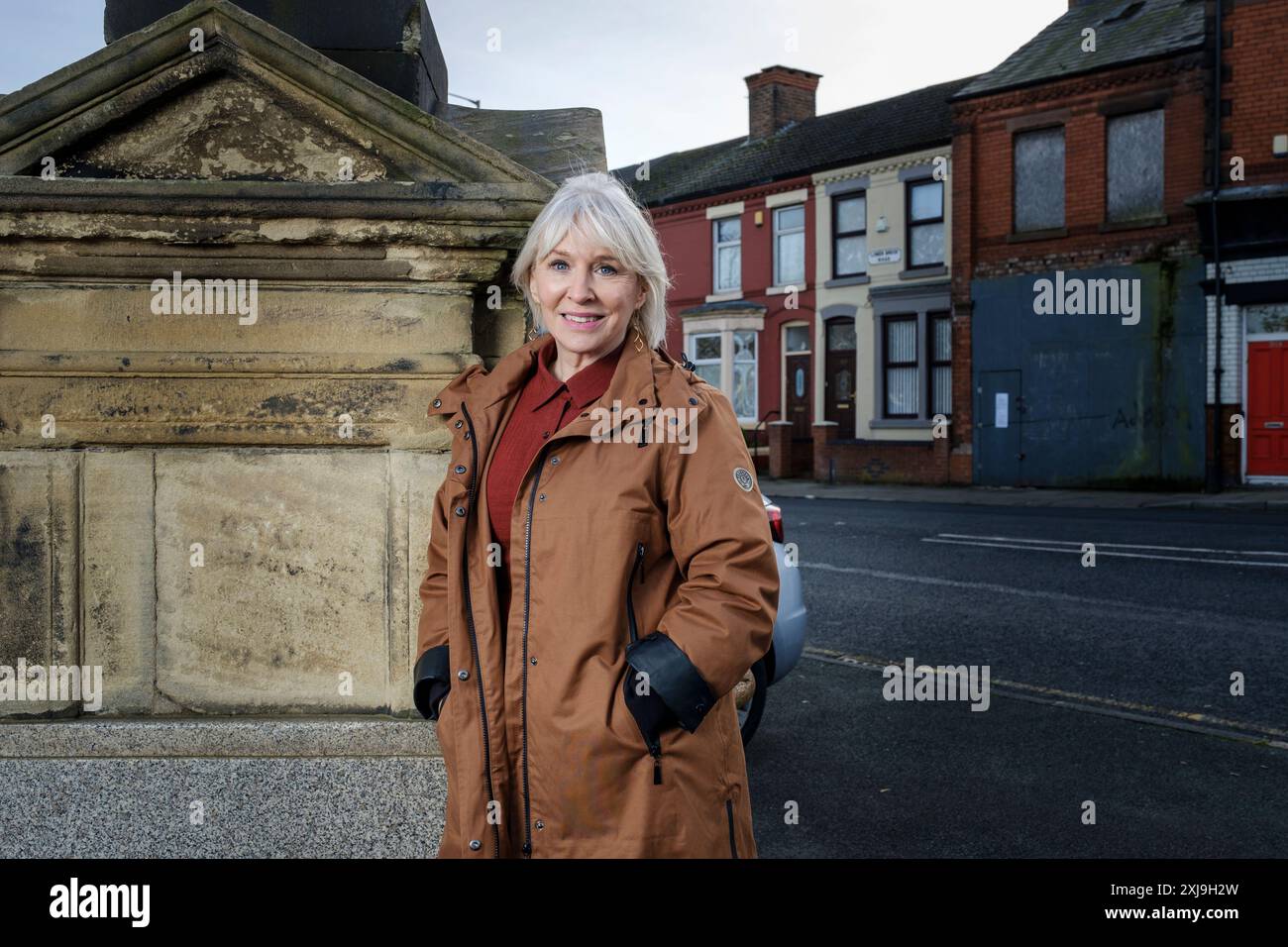 Nadine Dorries Conservative MP until 2023 pictured in Anfield ...