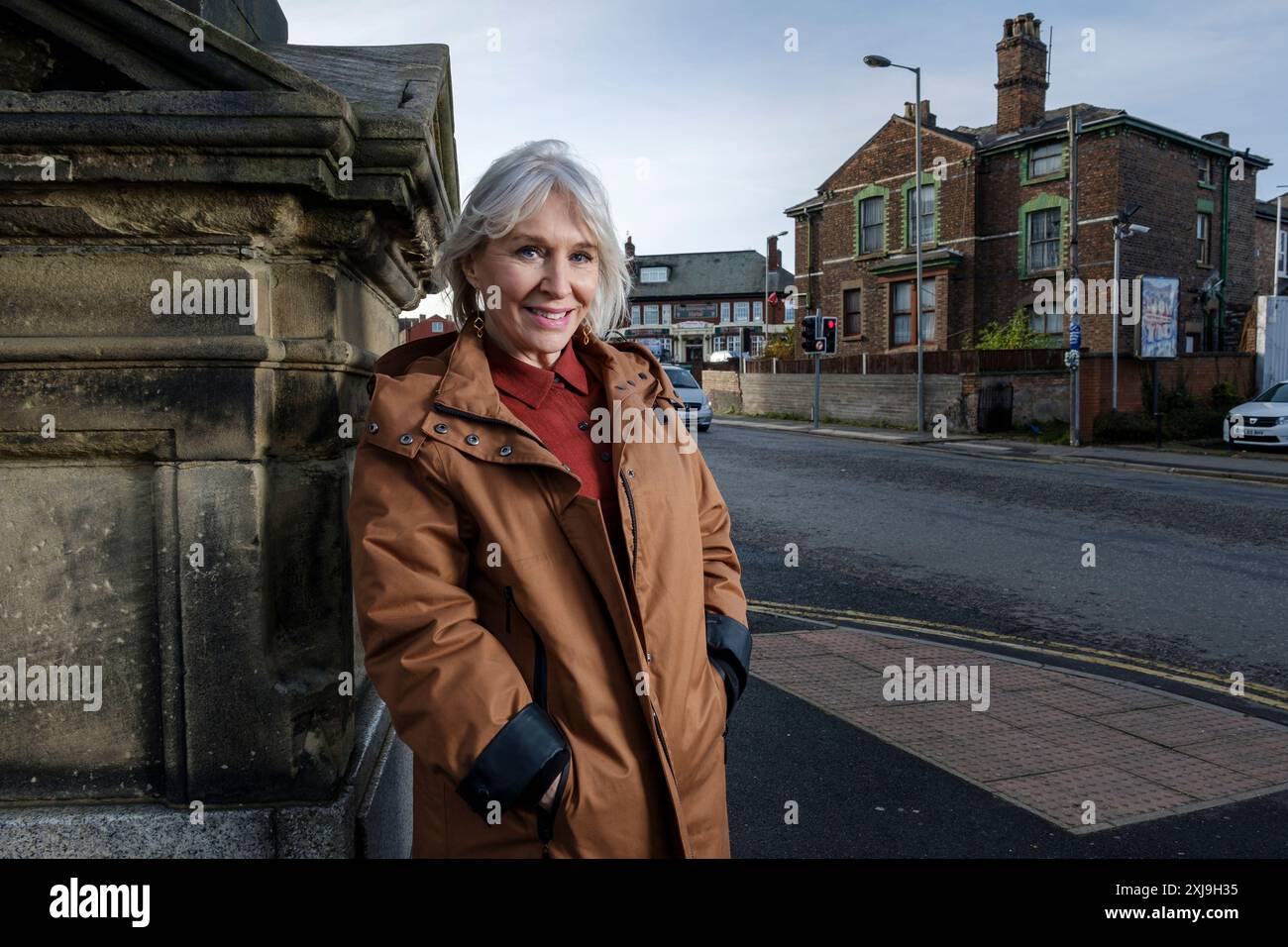 Nadine Dorries Conservative MP until 2023 pictured in Anfield ...