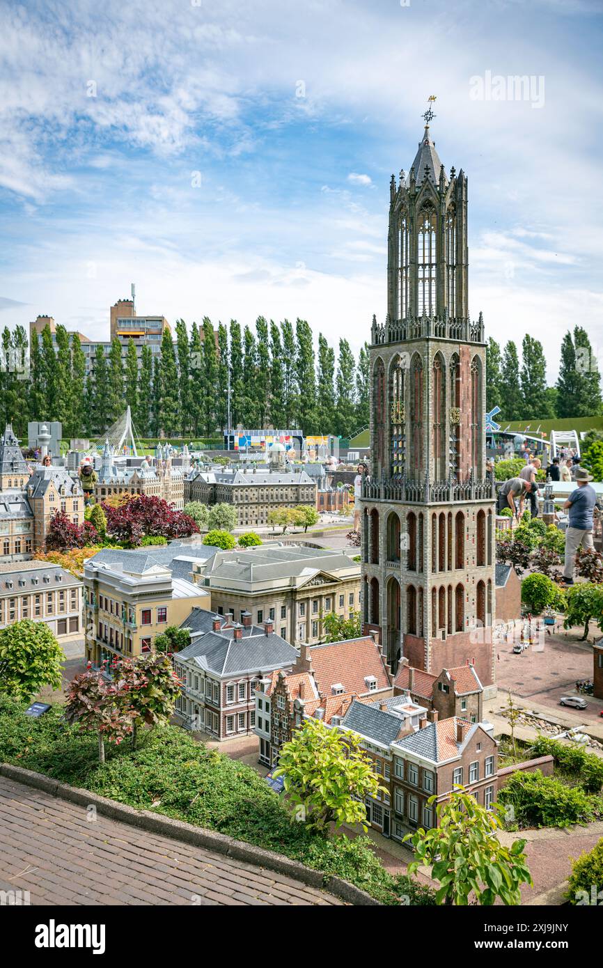 den haque,holland,9-07-2024:,Visitors enjoying the replicas of famous ...