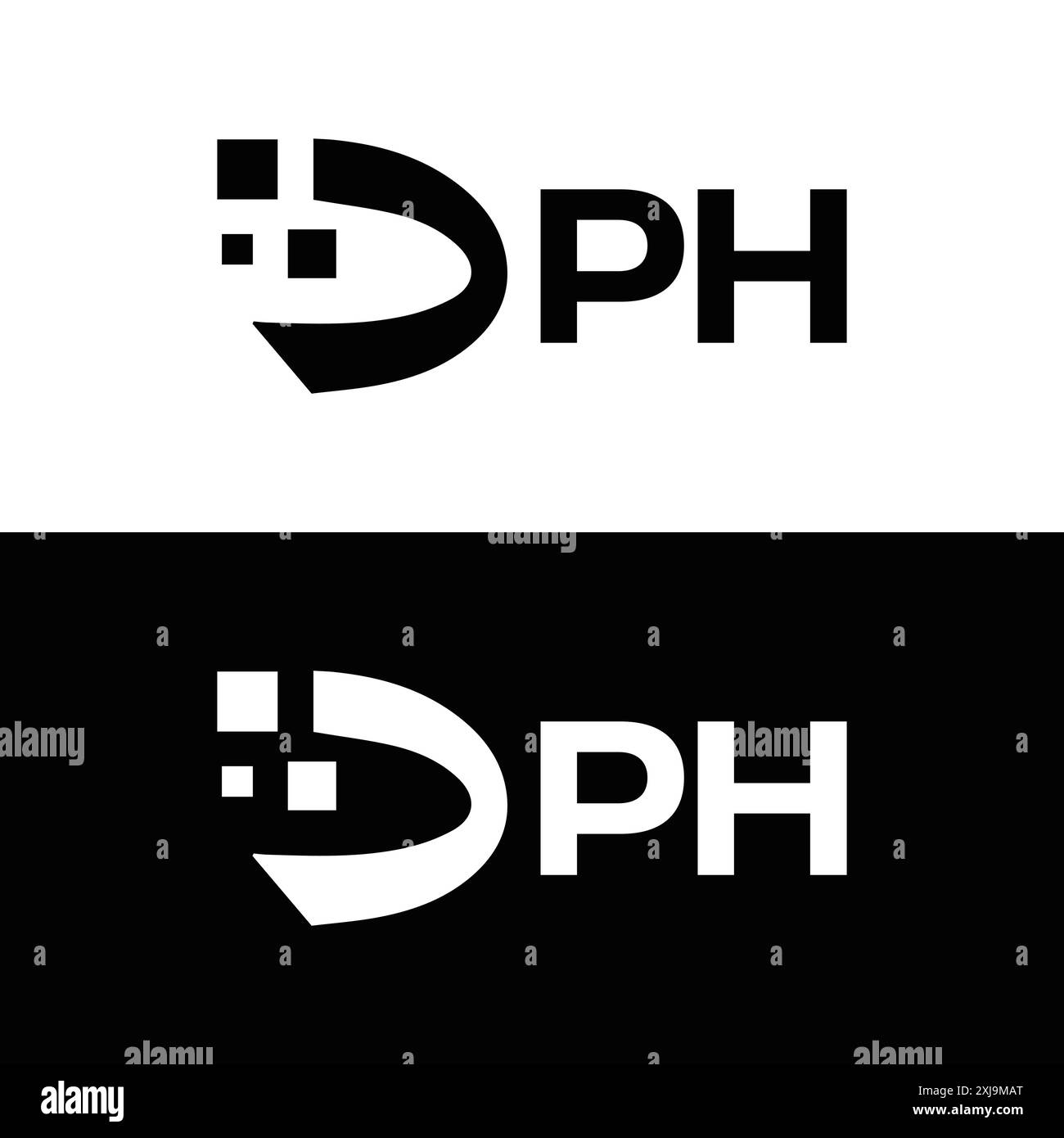 PH logo. P H design. White PH letter. PH, P H letter logo design. P H ...
