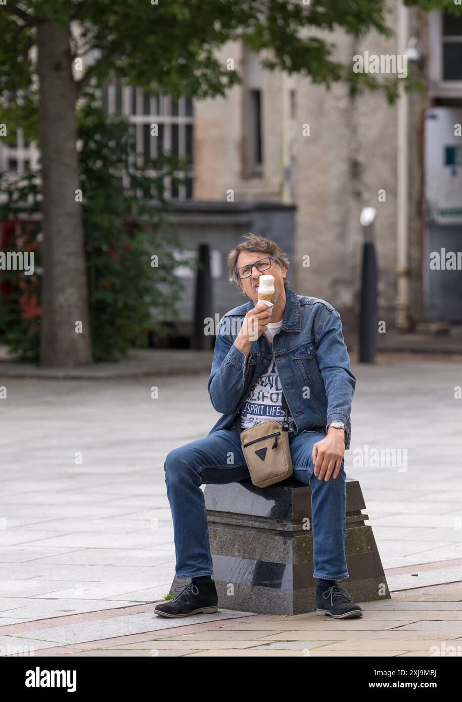 16 July 2024. Inverness City,Scotland. This is people passing thier ...