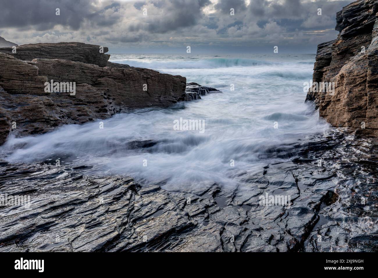 Trebarwith Strand, Cornwall, England, United Kingdom, Europe Copyright ...