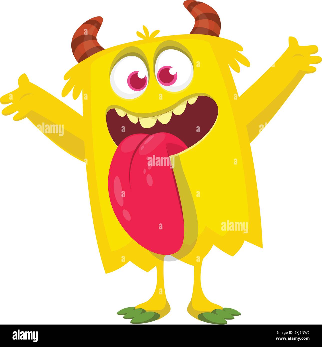 Laughing with tongue showing Stock Vector Images - Alamy