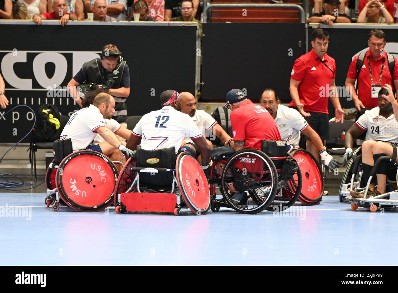 The Invictus Games 2023 Wheelchair Rugby Stock Photo - Alamy
