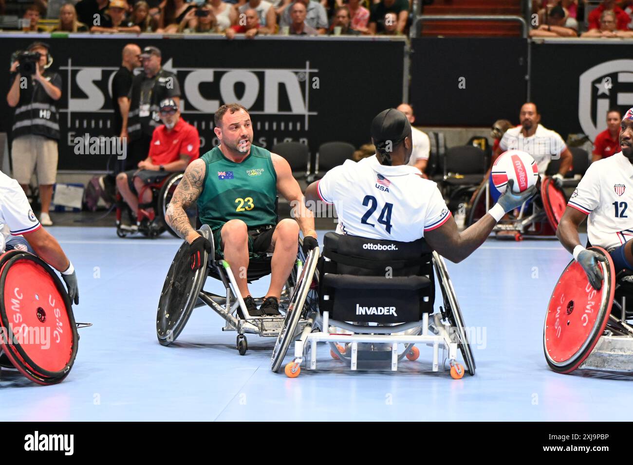 The Invictus Games 2023 Wheelchair Rugby Stock Photo - Alamy