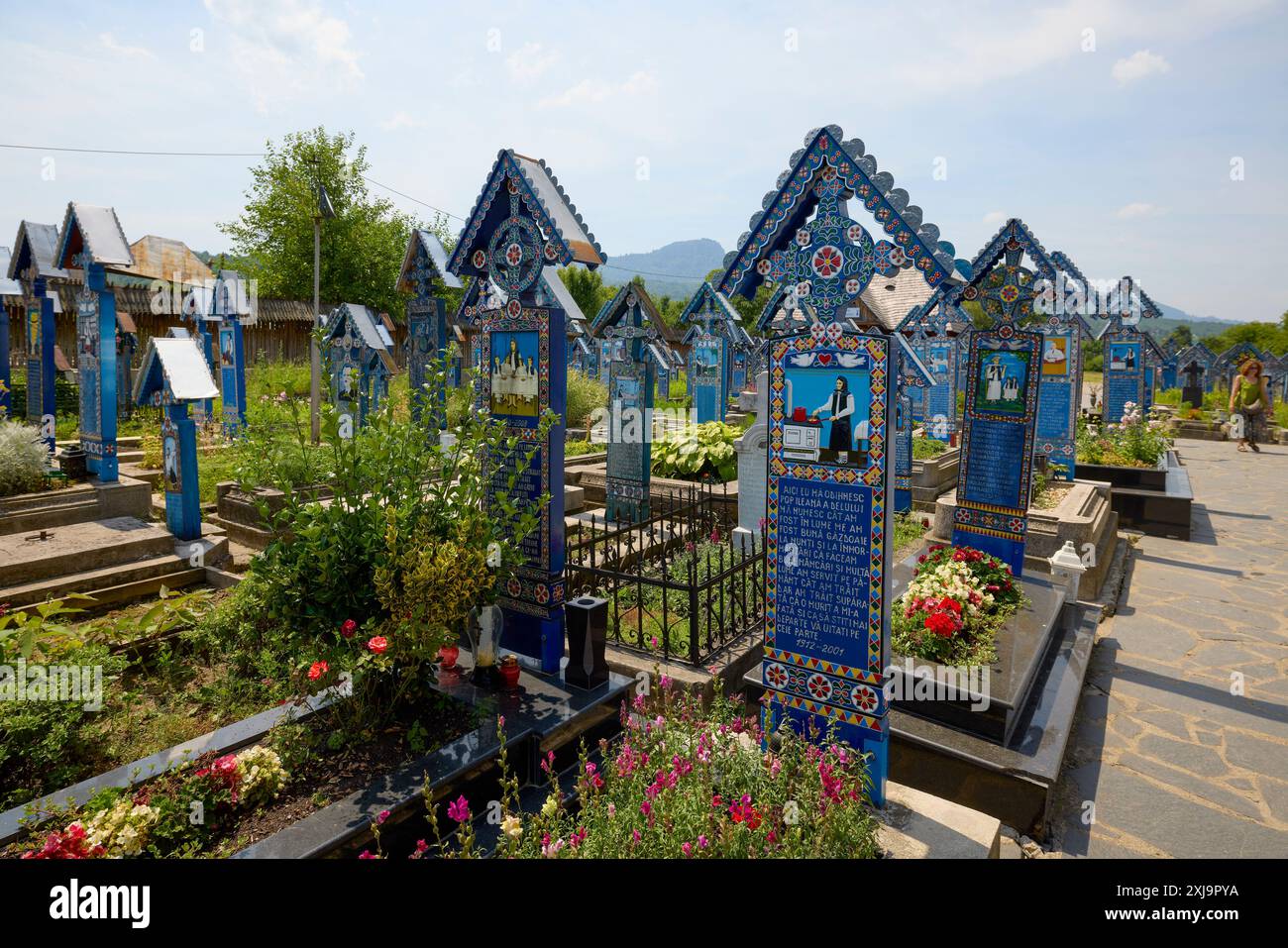 Sapanta Romania July 14, 2024. The Vesel Cemetery is a cemetery in ...