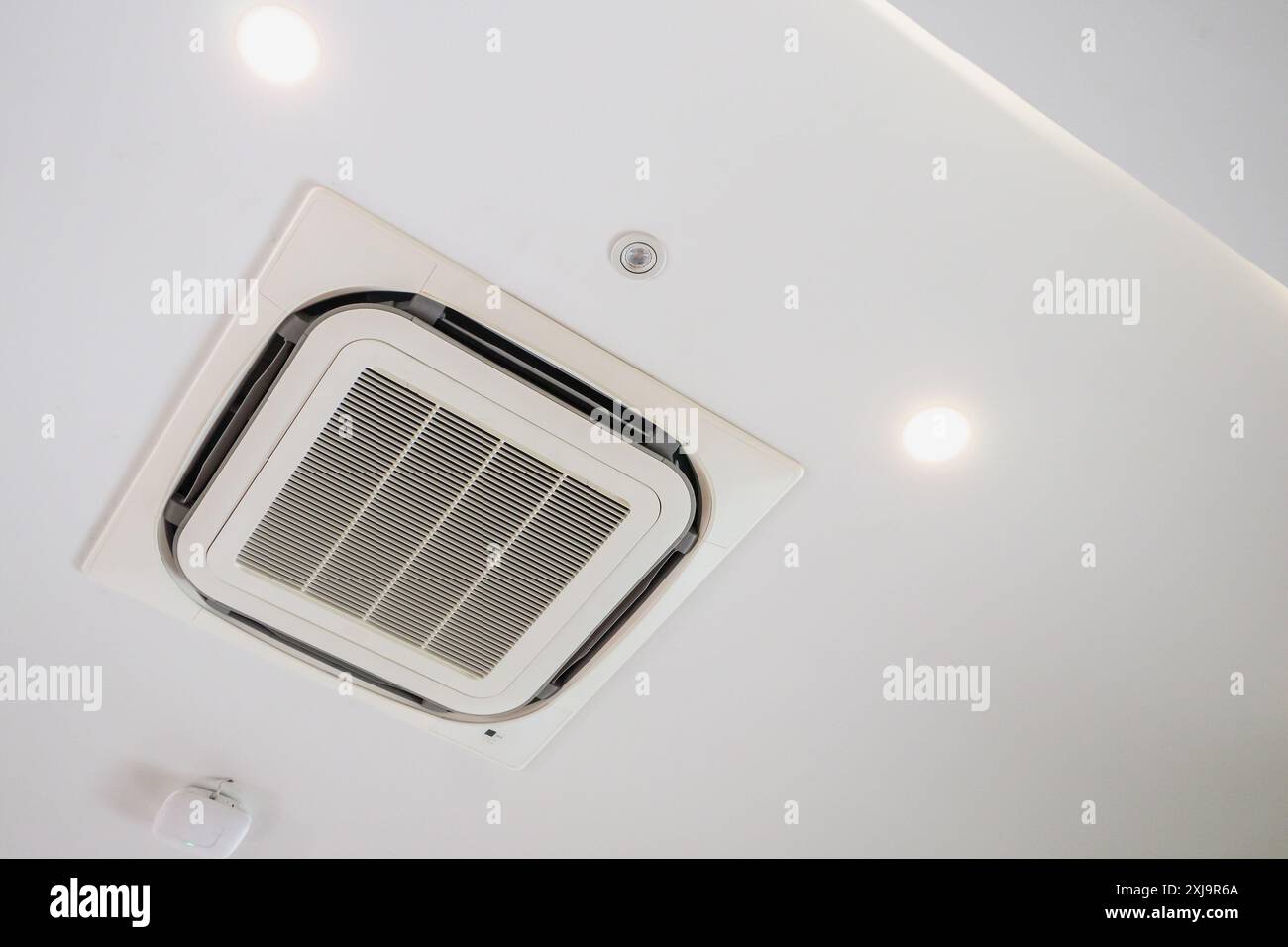 Modern ceiling mounted cassette type air conditioning system Stock ...