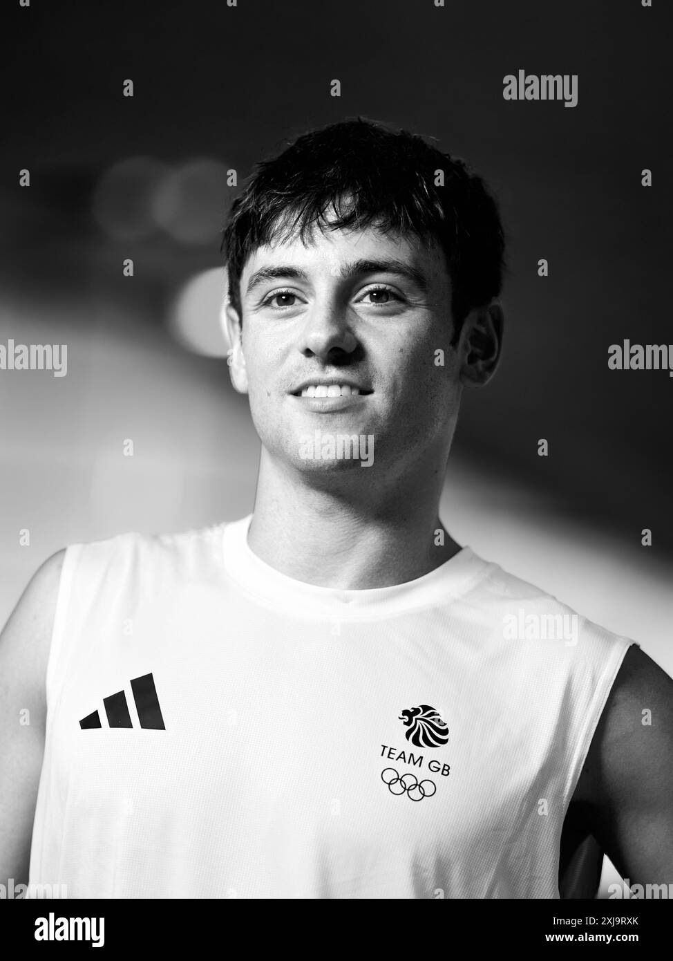 Team GB's Tom Daley following a training session at the London Aquatics ...