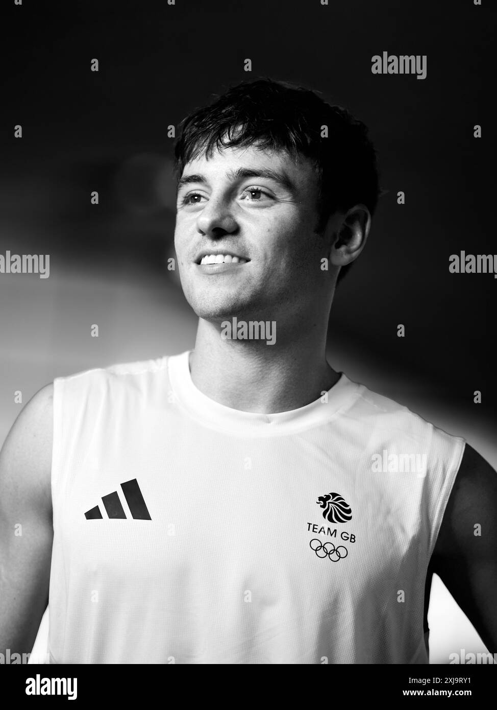 Team GB's Tom Daley following a training session at the London Aquatics ...