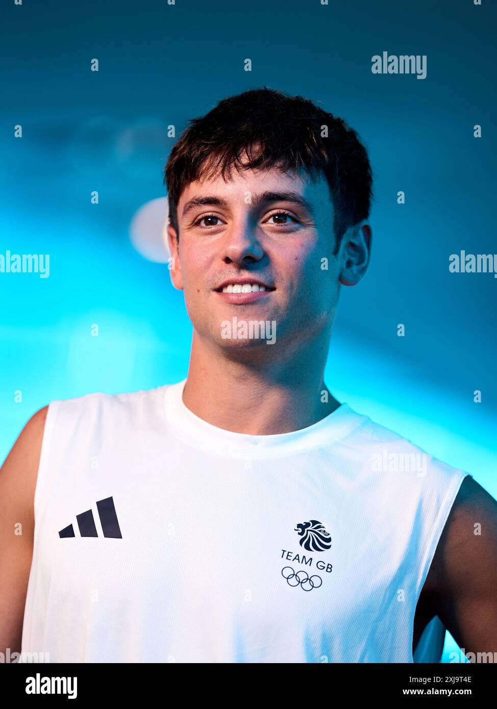 Team GB's Tom Daley following a training session at the London Aquatics ...