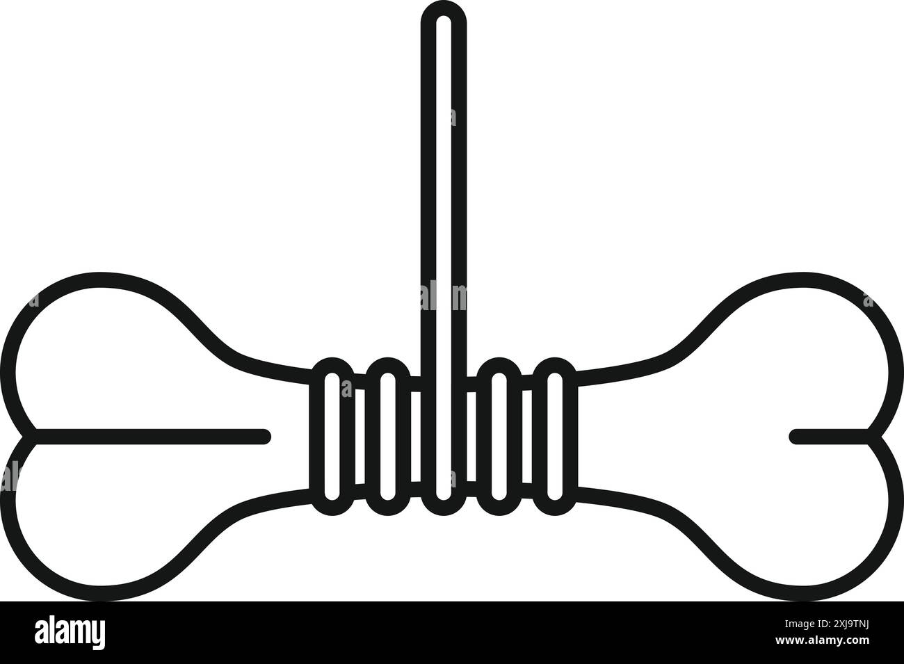 Isolated rope toy icon Black and White Stock Photos & Images - Alamy