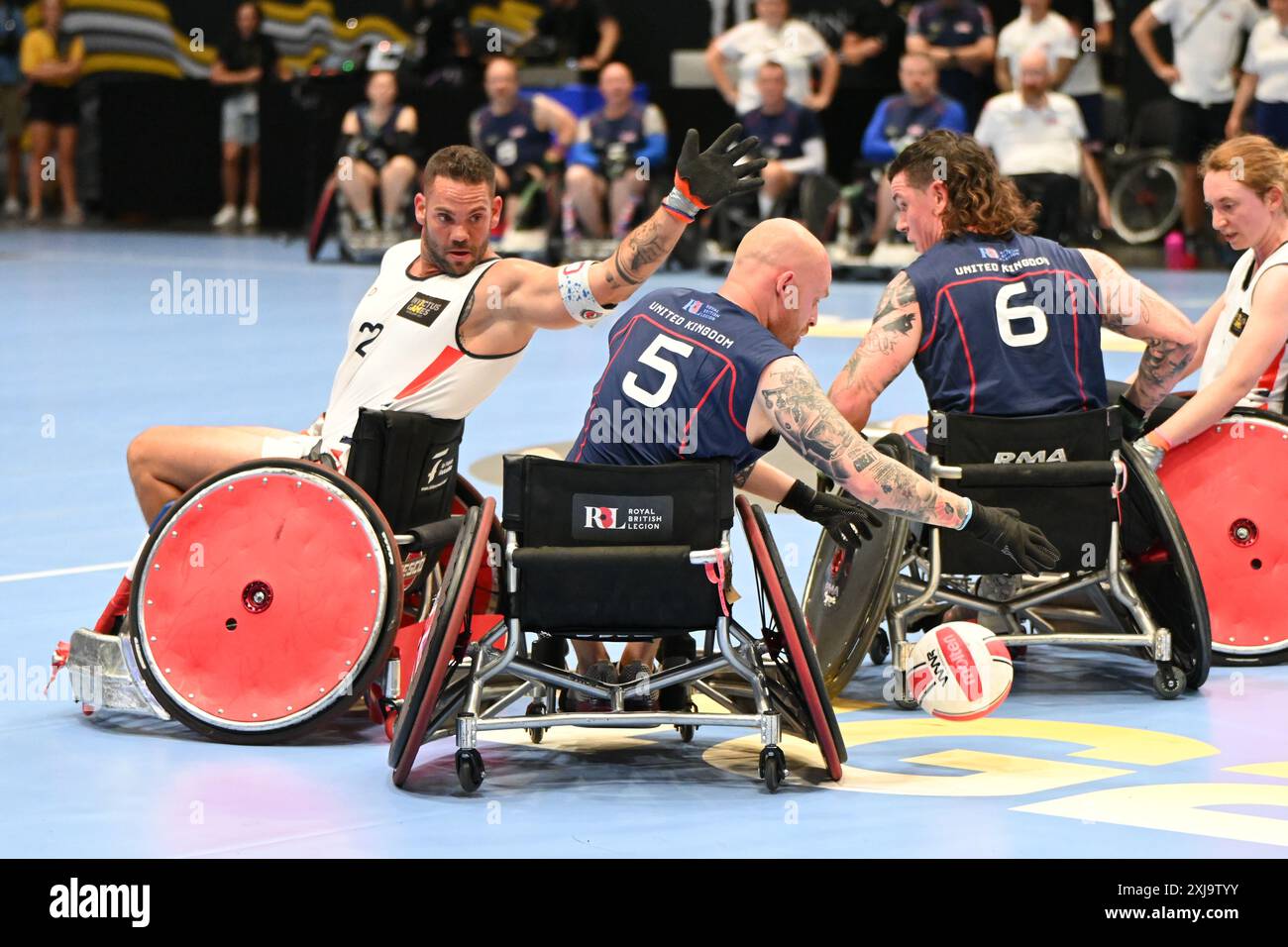 The Invictus Games 2023 Wheelchair Rugby Stock Photo - Alamy