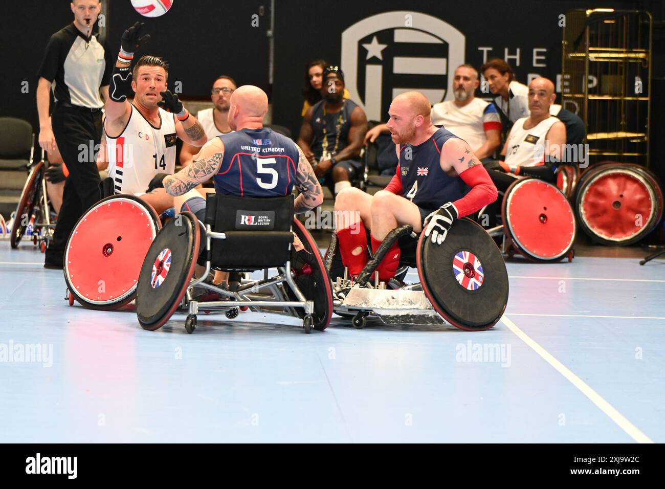 The Invictus Games 2023 Wheelchair Rugby Stock Photo - Alamy