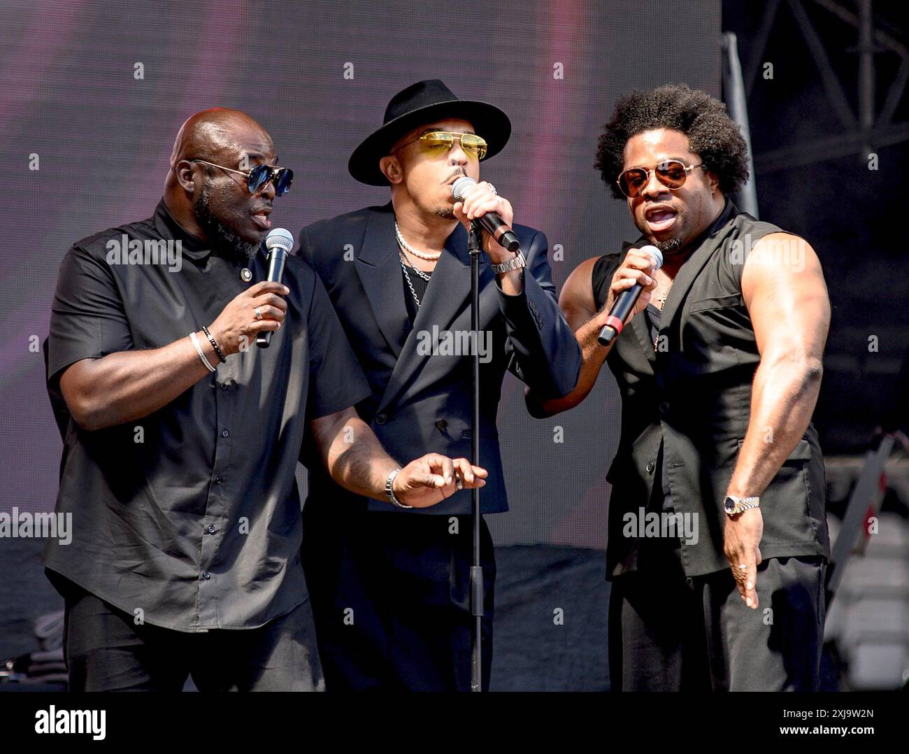 Damage preforming at the BS3 Live festival Ashton Gate Stadium Bristol ...