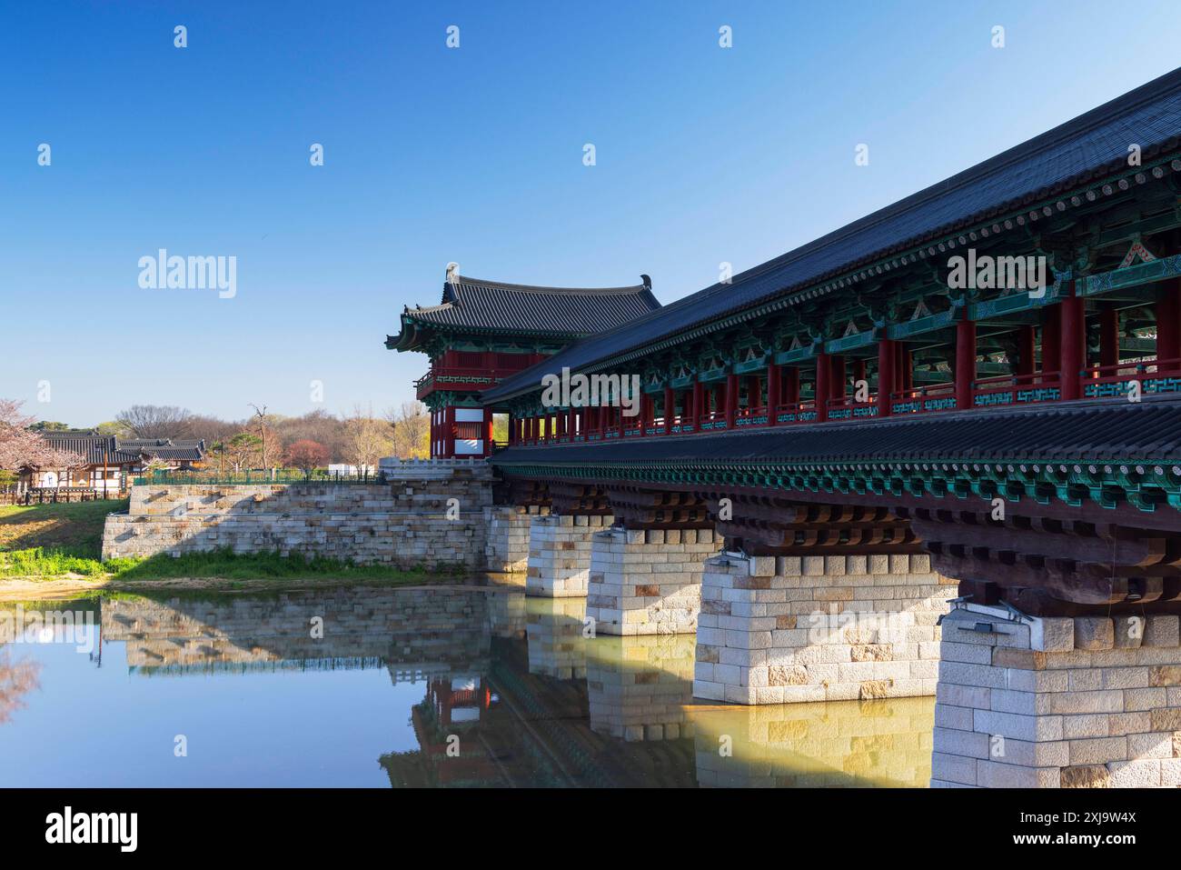 Woljeonggyo Bridge, Gyeongju, South Korea, Asia Copyright: IanxTrower ...