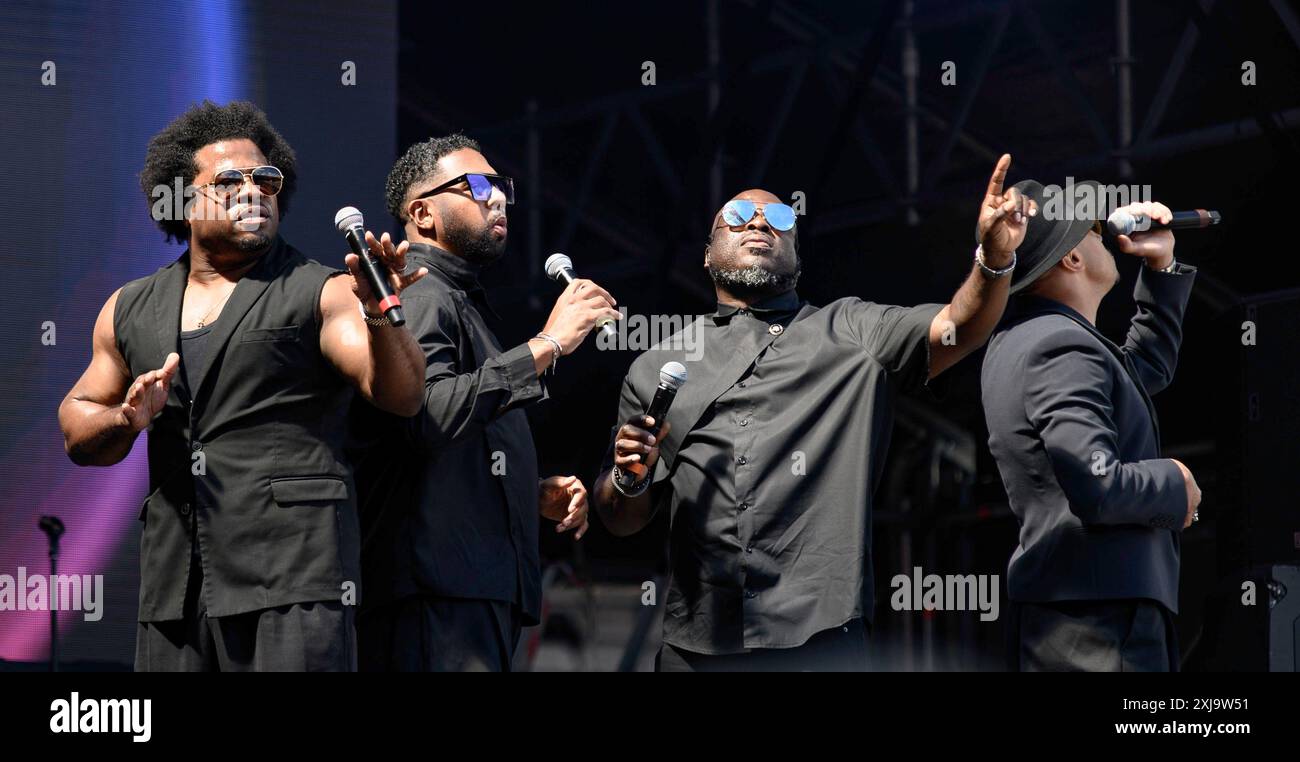 Damage preforming at the BS3 Live festival Ashton Gate Stadium Bristol ...