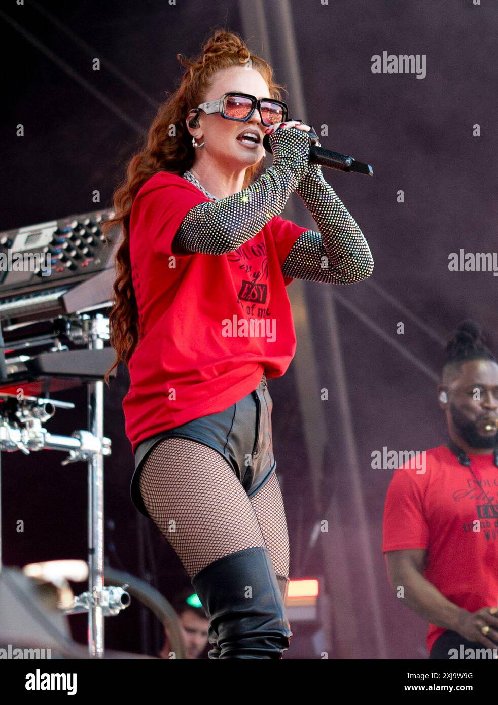 Jess Glynne preforming at the BS3 Live festival Ashton Gate Stadium ...