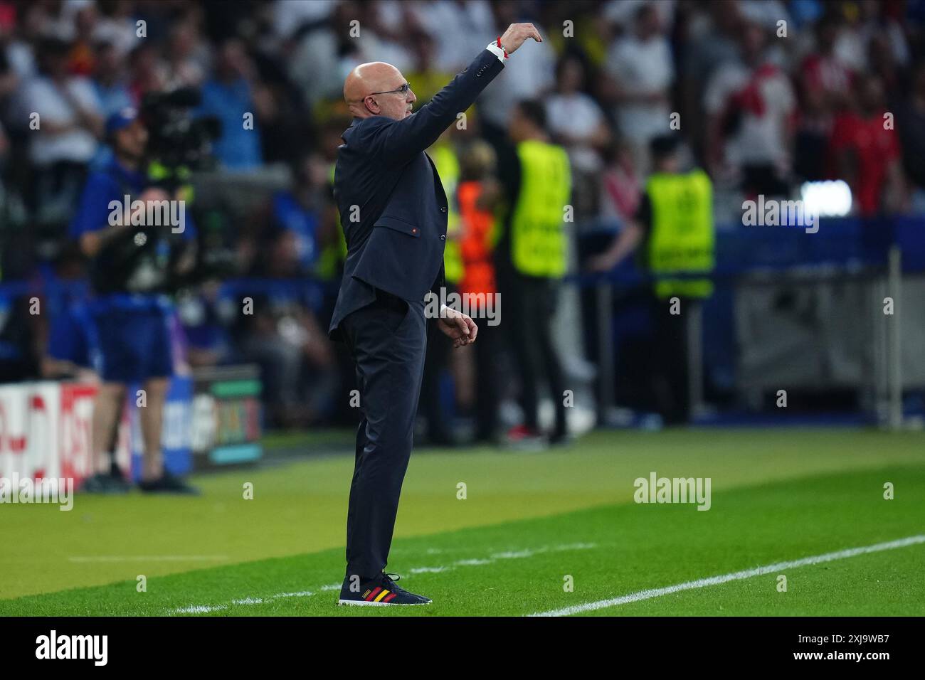 Spain head coach Luis de La Fuente during the UEFA Euro 2024 match ...