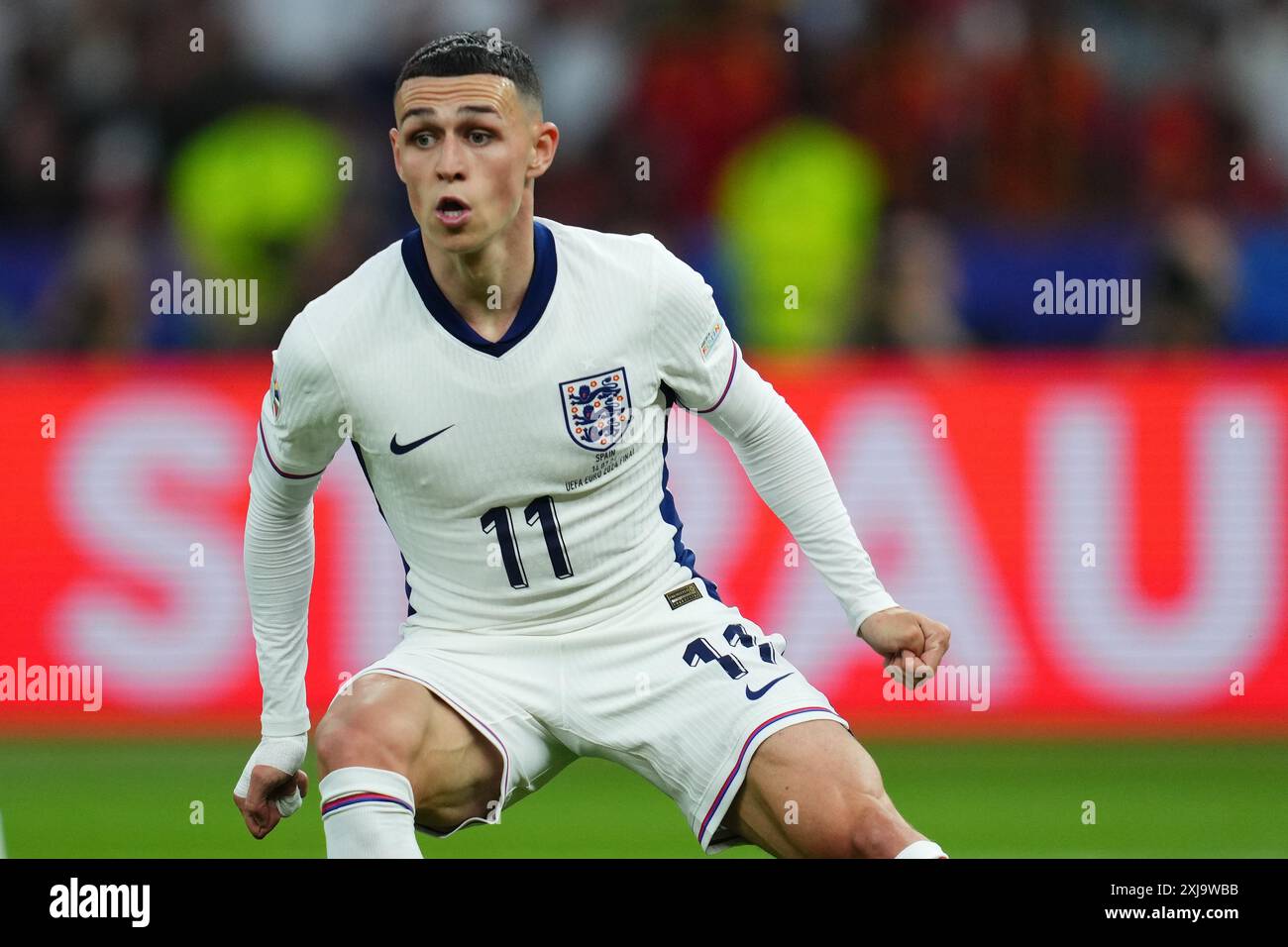 Phil Foden of England during the UEFA Euro 2024 match between Spain and ...